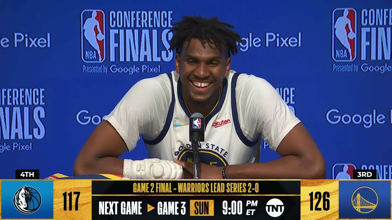 Kevon Looney Talks Playoff Career-High, Dubs Comeback Win 🗣 - YouTube