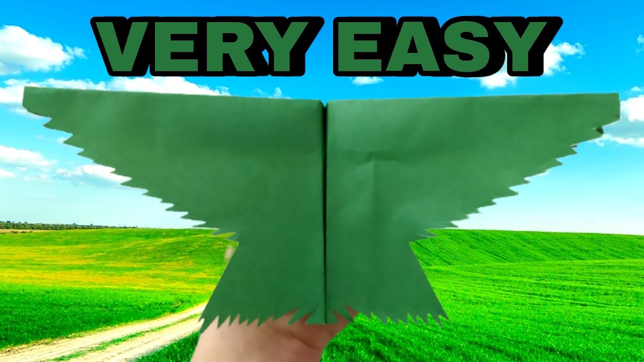 How to make a paper bird |flying| The best and easiest bird origami ...
