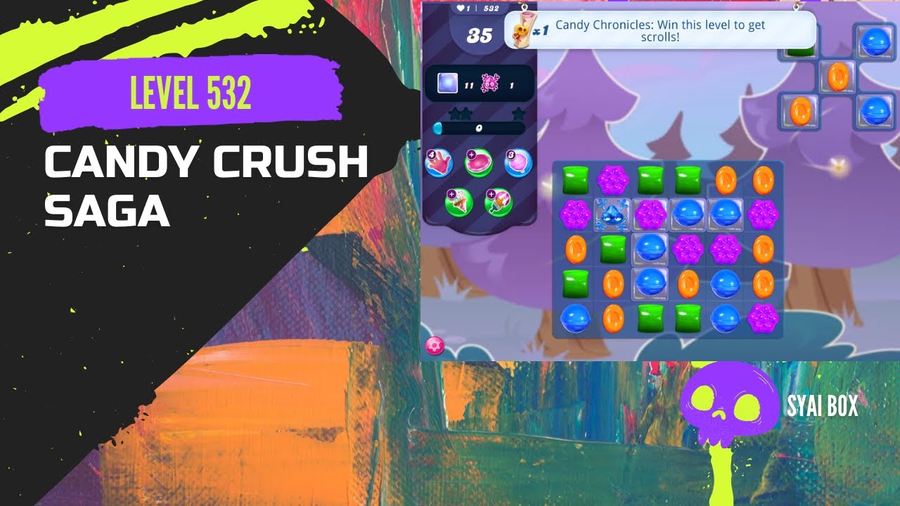 Candy Crush Saga | Level 532 | 🌟🌟🌟 | NIGHTMARISHLY HARD LEVEL | (NO ...