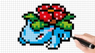 Venusaurier Pixelkunst