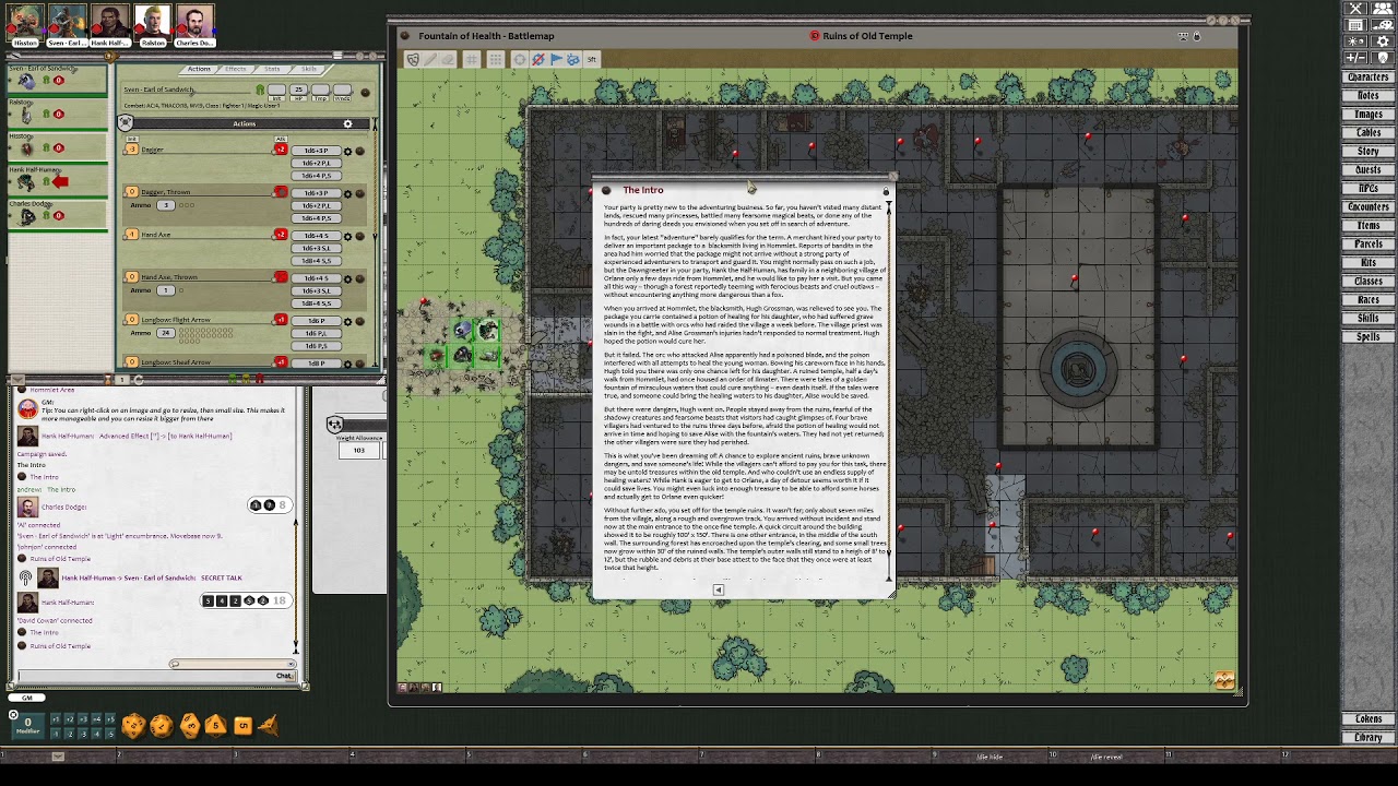 Session #1 - Hackmaster 4e - Fountain of Health (From Dragon Magazine ...