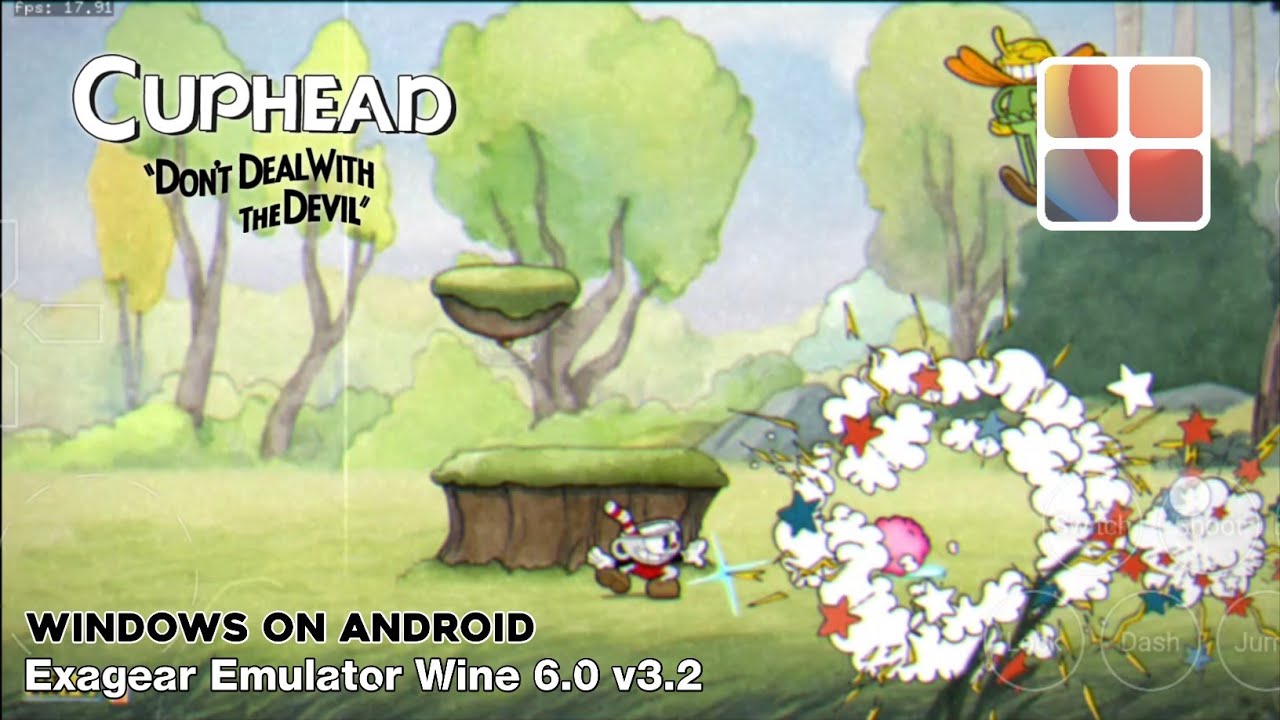 Cuphead (Windows) Android Gameplay | Exagear Emulator Wine 6.0 v3.2 - YouTube