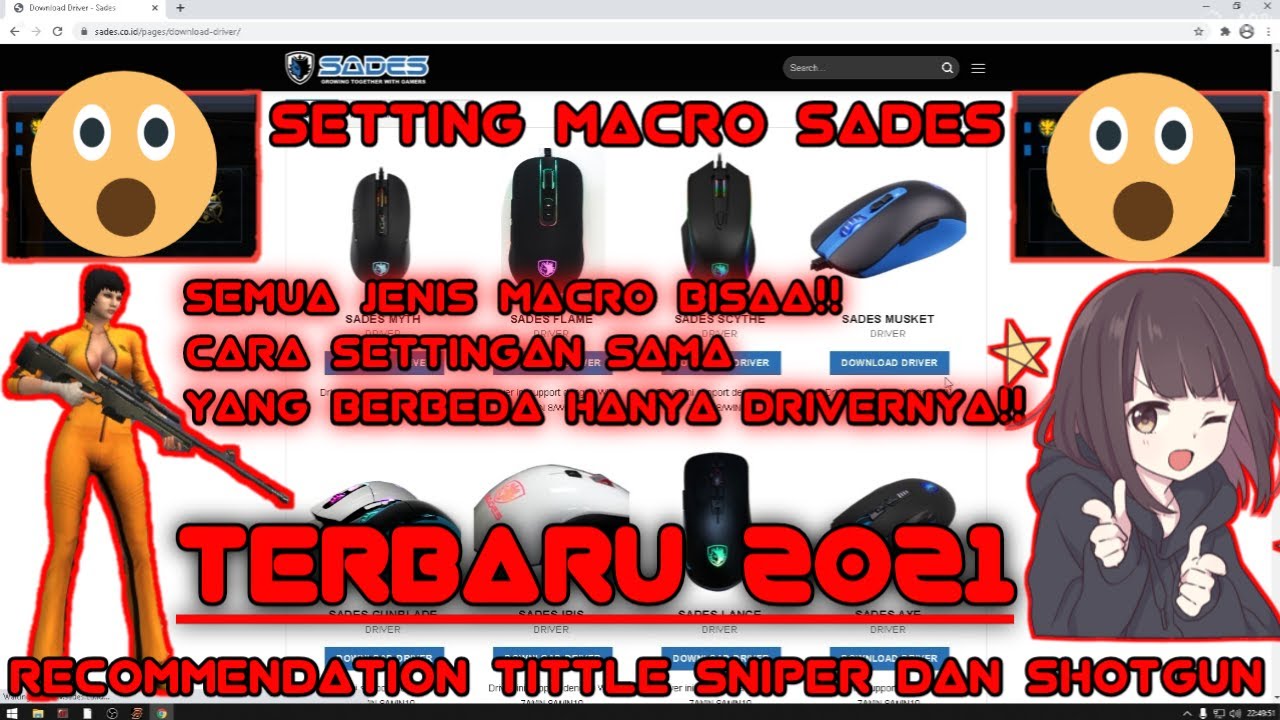 CARA SETTING MACRO SADES MUSKET TERBARU 2021|||~BISA DI TERAPKAN KE SEMUA JENIS MOUSE MACRO ...