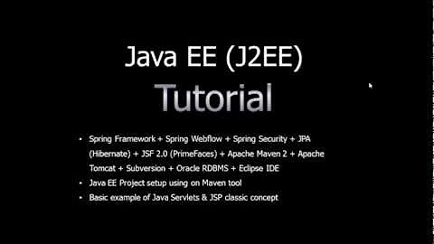 Java EE (J2EE) Tutorial for beginners - Real World App. - YouTube