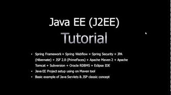 Java EE (J2EE) Tutorial for beginners - Real World App. - YouTube