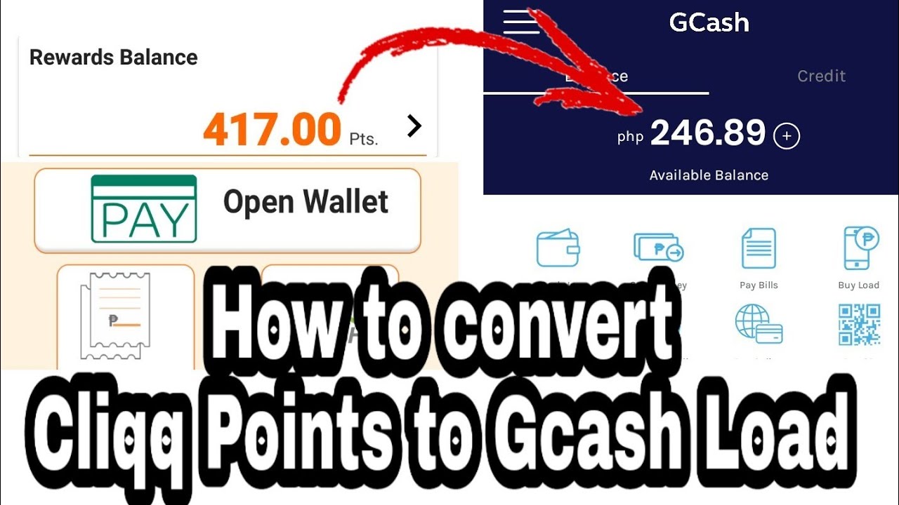 How to convert Cliqq Points to Gcash Balance - YouTube