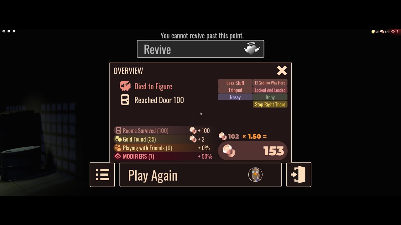 Doors Rooms A-1000 badge Live!! - YouTube