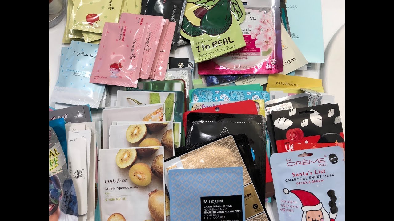 MY SHEET MASK COLLECTION 2018 - YouTube