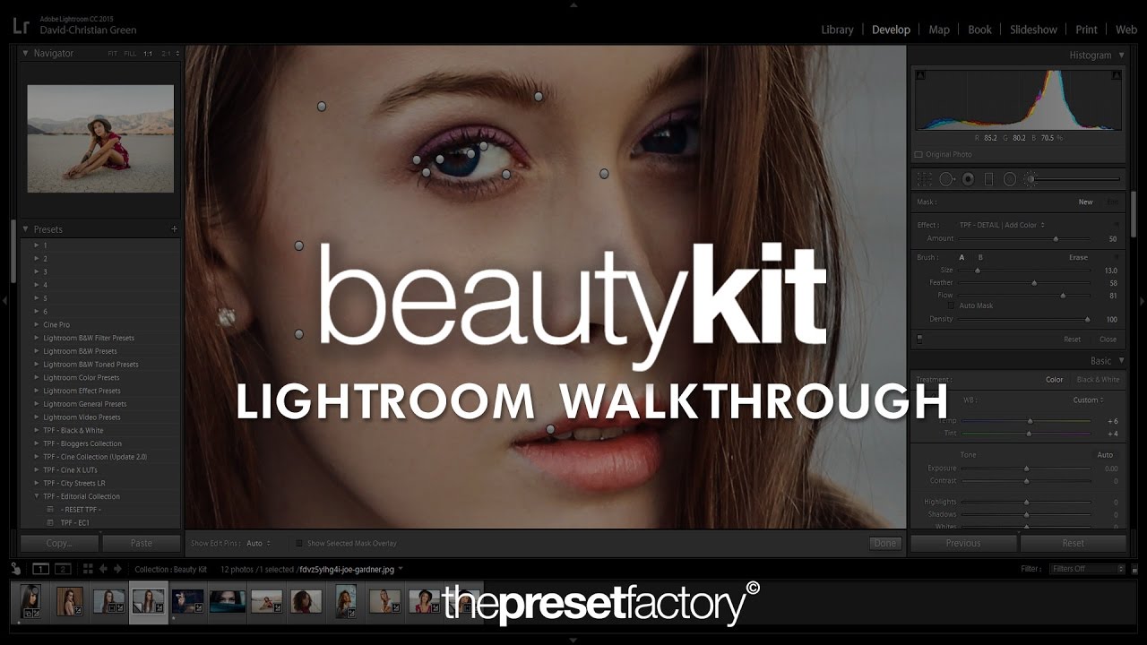 The Preset Factory | Beauty Kit - Lightroom Walkthrough - YouTube