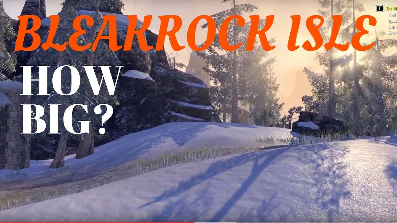 HOW BIG IS THE MAP in Elder Scrolls Online: Bleakrock Isle? Walk Across ...