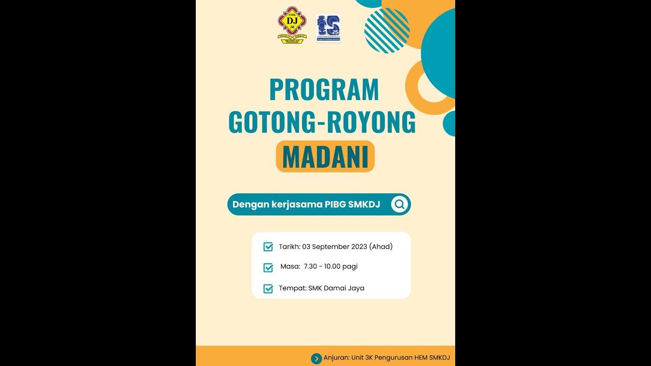 Gotong Royong Madani SMKDJ 2023 - YouTube
