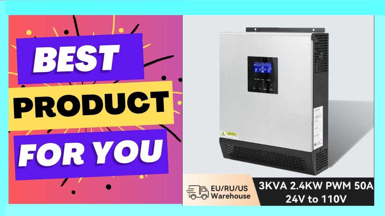 PWM Solar Inverter 24V 2400W 3KVA 110V 50A Pure Sine Wave Inverter Off ...