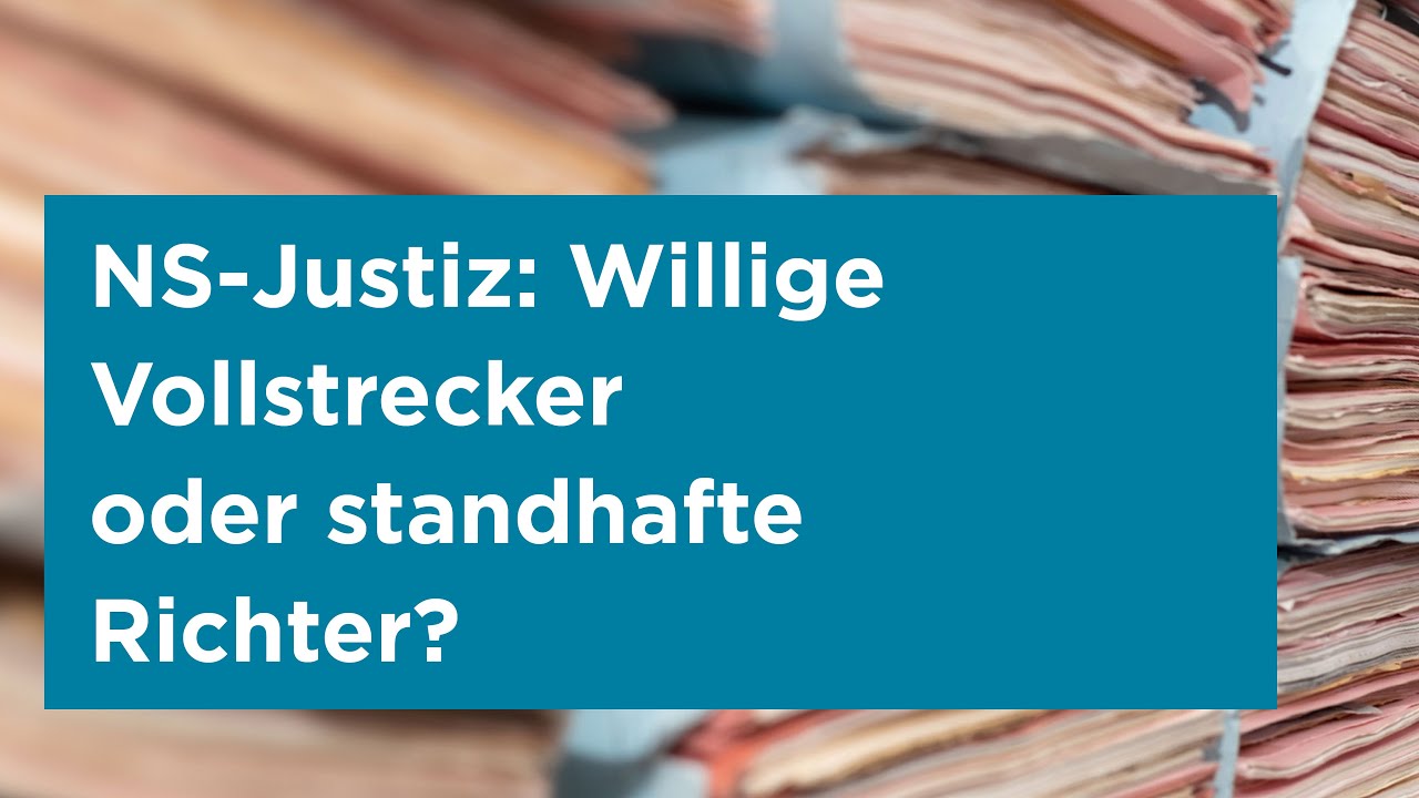 Recht und Unrecht. Die Frankfurter Ziviljustiz 1933–1945 - YouTube