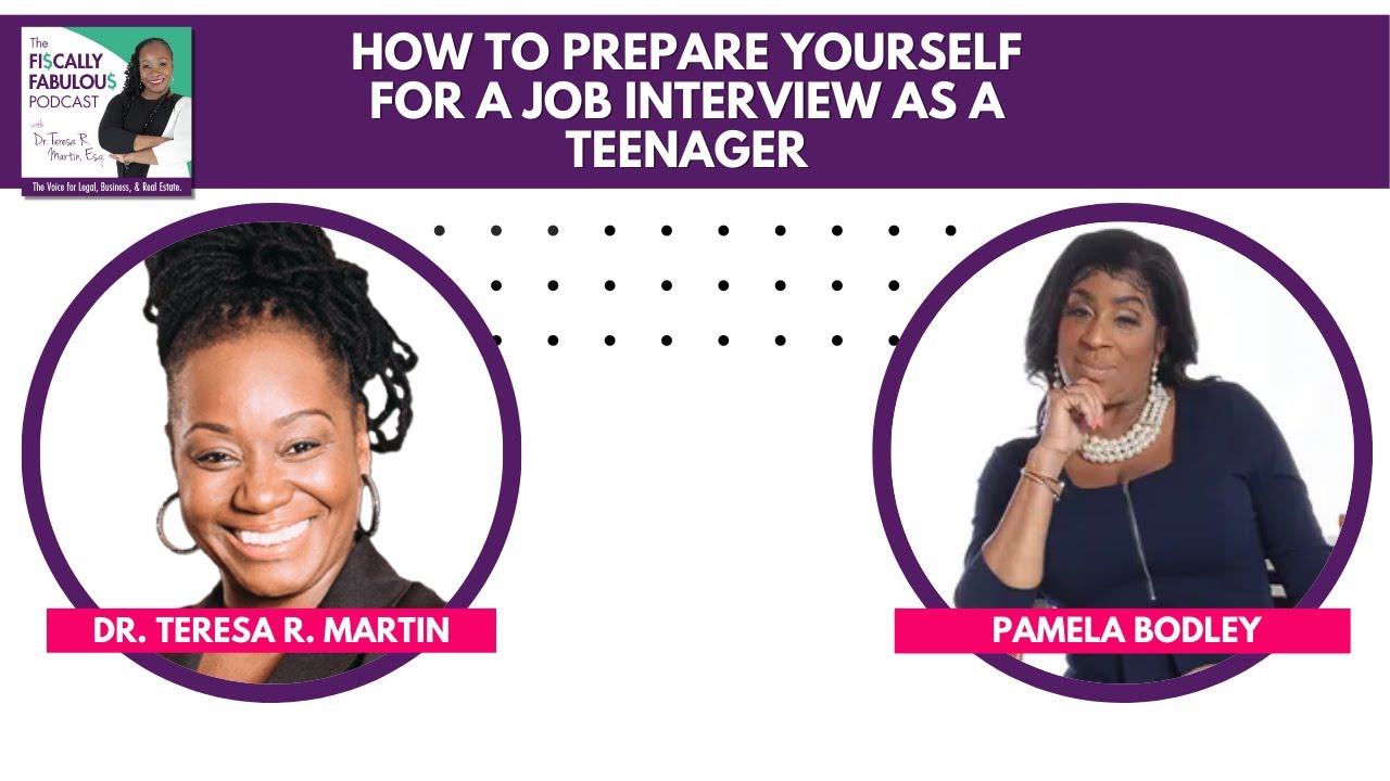 How to Prepare Yourself for a Job Interview as a Teenager with Pamela ...