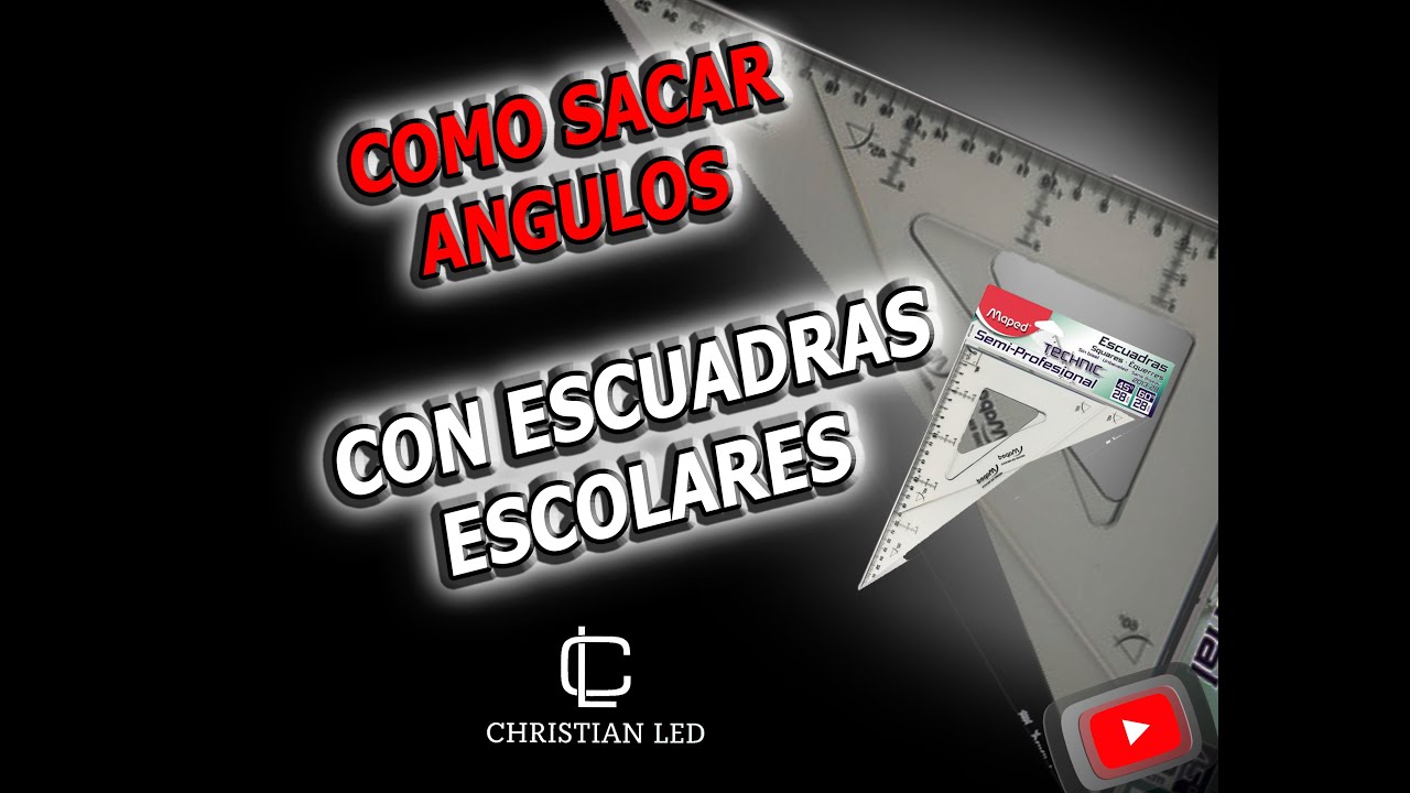 PAS A PASO APRENDIENDO A USAR LAS ESCUADRAS PARA SACAR ANGULOS - YouTube