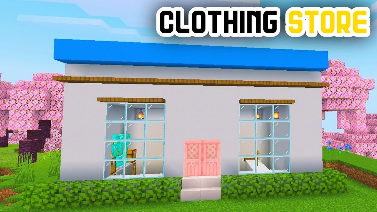 How to make a clothing store in Minecraft Tutorial - YouTube