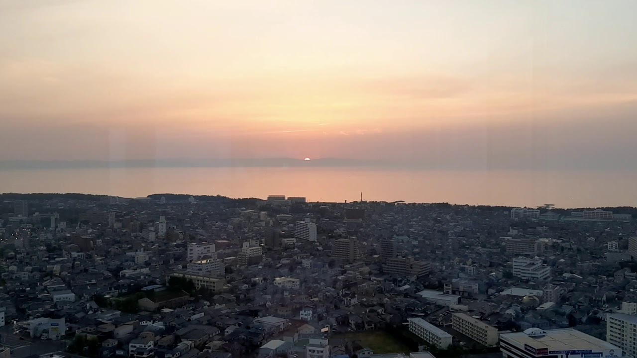 Japan - Amazing sunset ...from the tallest building of city Niigata ...