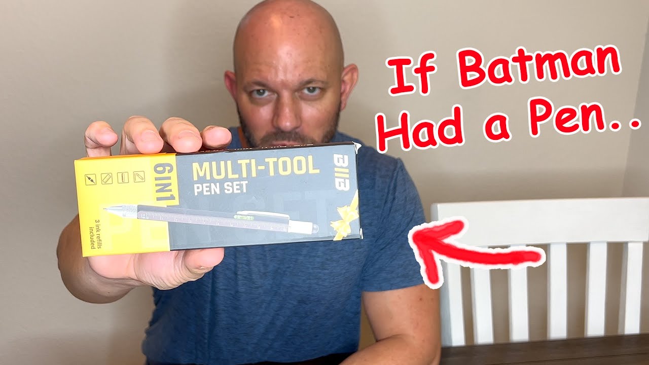 BIIB Multitool Pen - Like a Pen For Batman! - YouTube