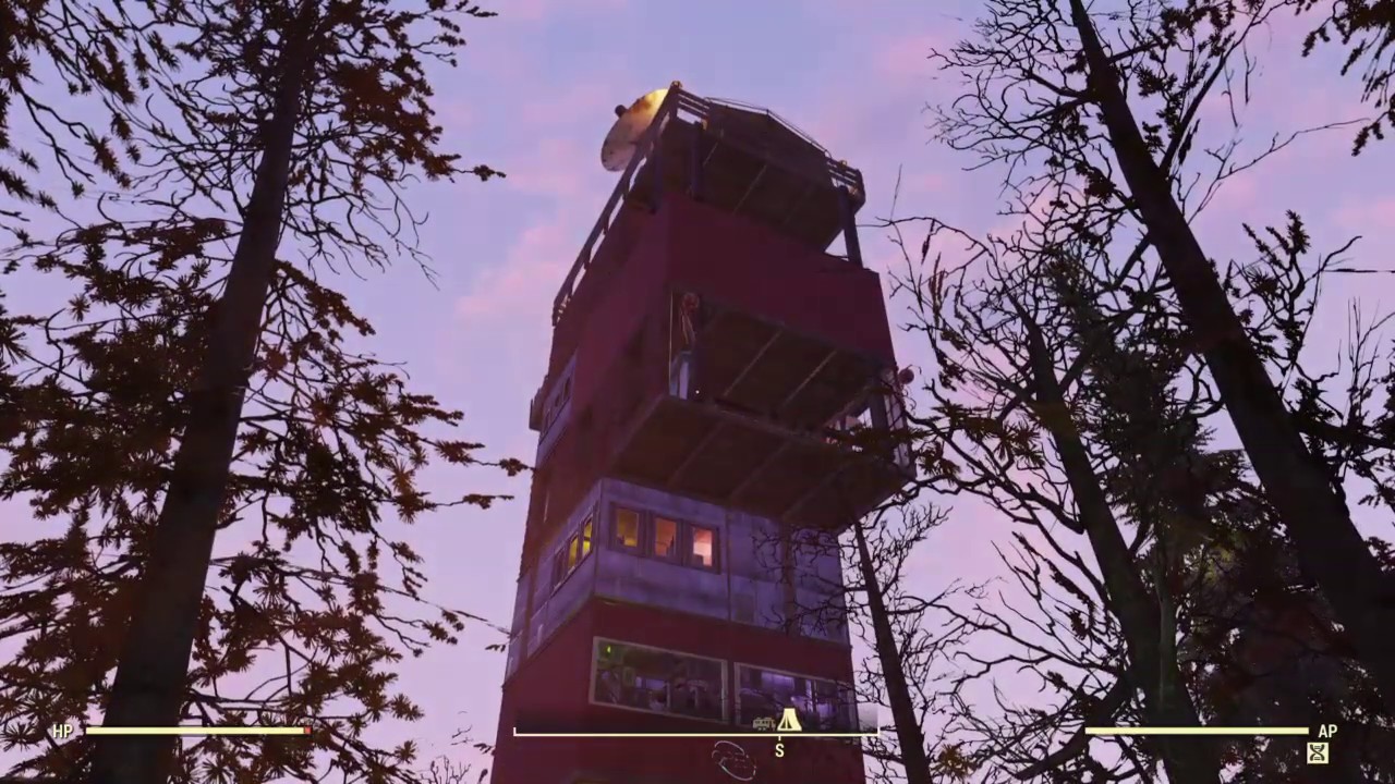 Fallout 76 - tower camp - YouTube