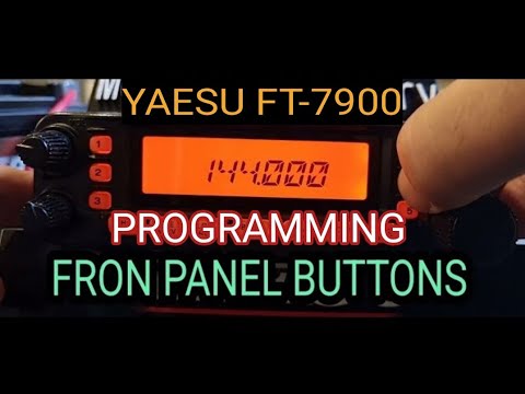 YAESU FT-7900 Proramme Front Panel Buttons - YouTube
