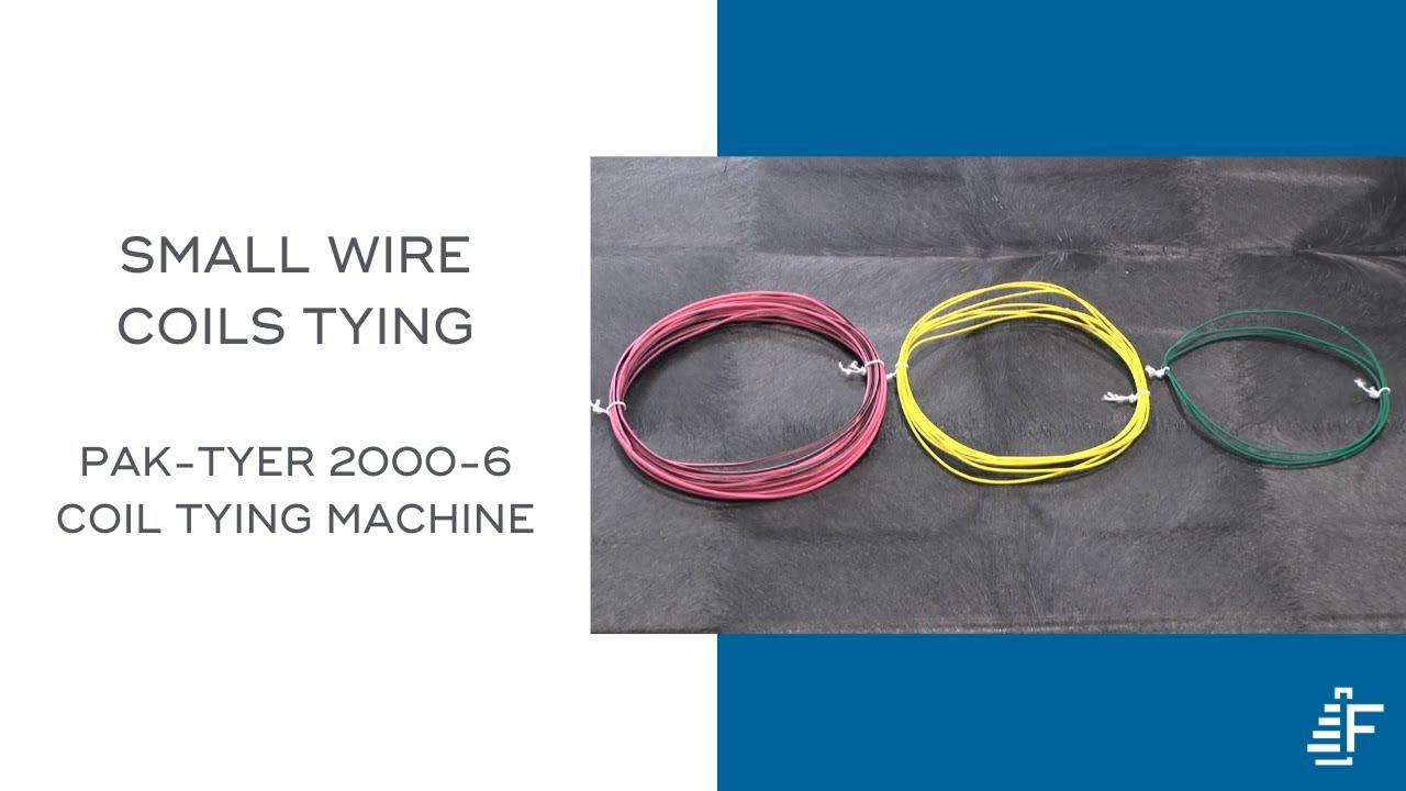Small Wire Coils Elastic Tying Pak-Tyer Coil Tying Machine - YouTube