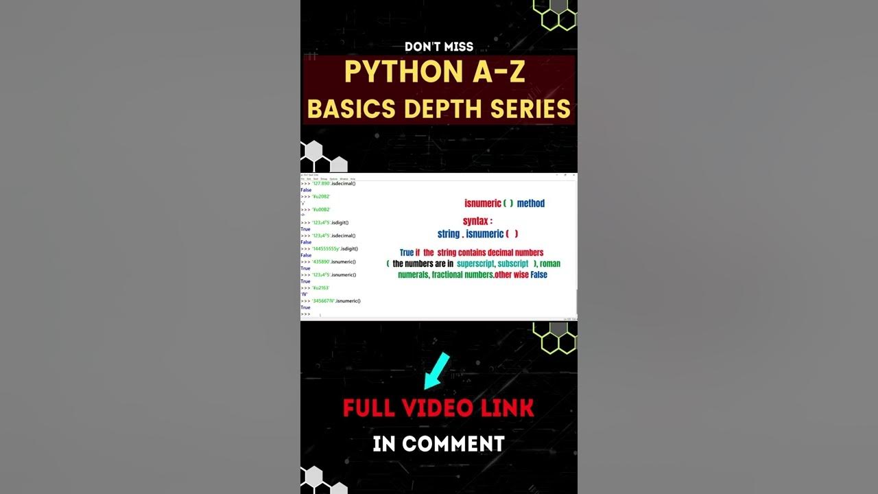 Isnumeric Vs Isdigit Vs Isdecimal Method In Strings python isnumeric-vs-isdigit-vs-isdecimal-method-in-strings-python