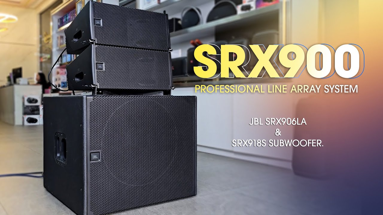 Professional Digital Line Array Setup | JBL SRX906LA & SRX918S - YouTube