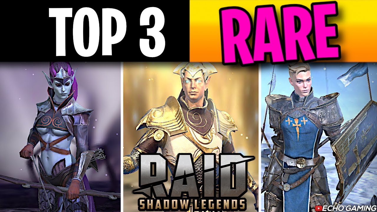 TOP 3 Rare Champions in Raid Shadow Legends - YouTube