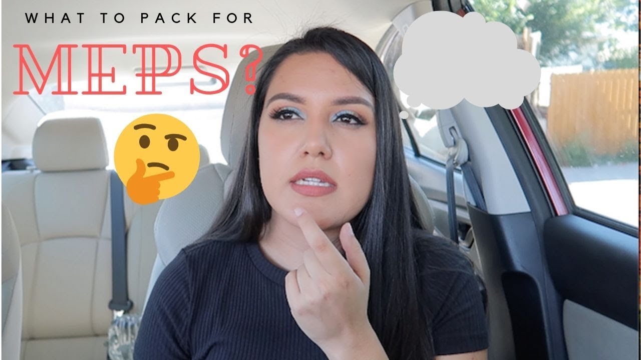 What to pack for MEPS | Simple packing - YouTube