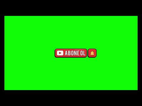 Animasyonlu Abone Ol - Green Screen 🔴4K 60FPS🔴