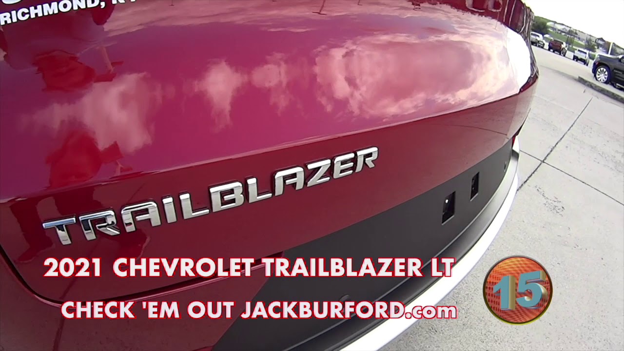 Scarlet Red Metallic 2021 CHEVROLET TRAILBLAZER LT - YouTube