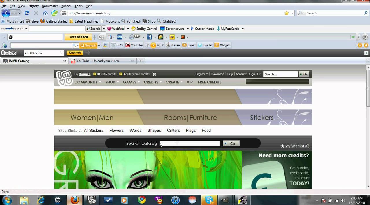 Imvu Tutorial How to make a sticker using gimp - YouTube