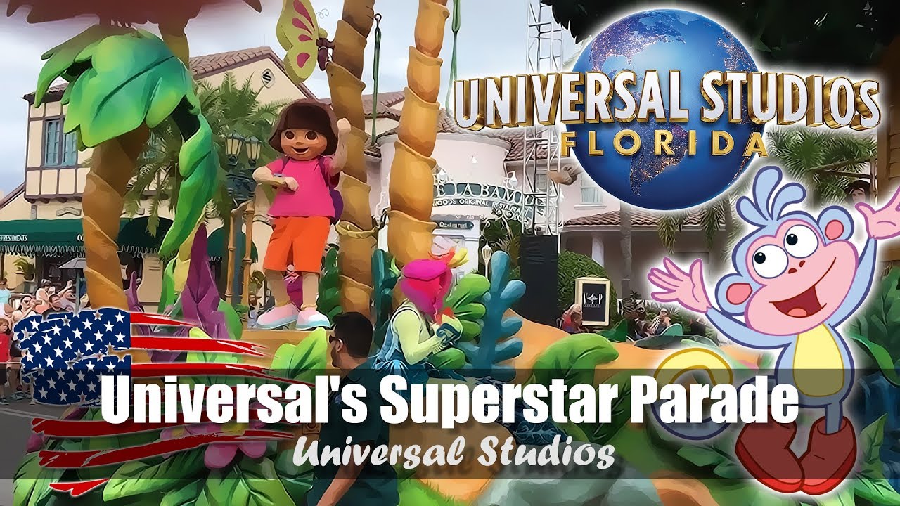 Universal's Superstar Parade | Dora the Explorer, Sponge Bob & More ...