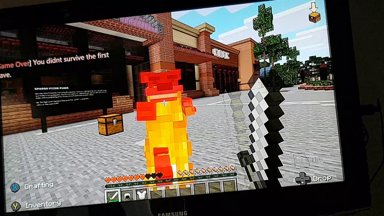 I took the night shift in minecraft - YouTube