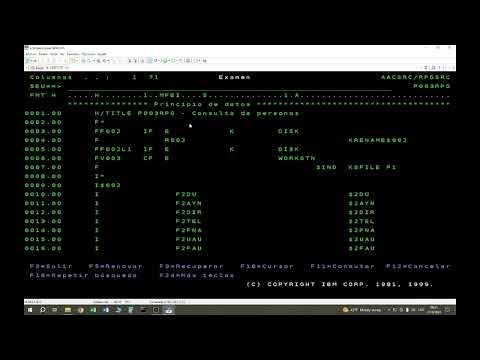 IBM AS400 , IBM i - Programa RPG - P003RPG - YouTube