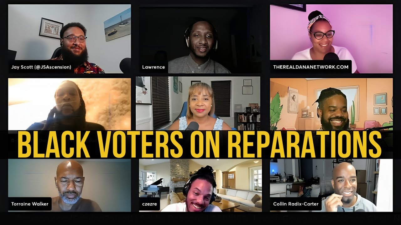 Black Voter Panel TENSE Discussion On Reparations - YouTube