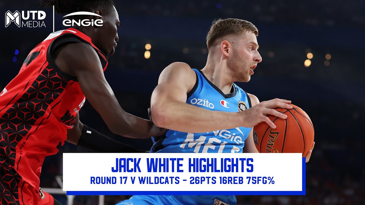 Jack White Highlights: 26pts 16reb 75 FG% v Wildcats #nbl - YouTube