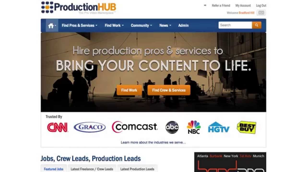 How to Use ProductionHUB to Find Crew & Services - YouTube