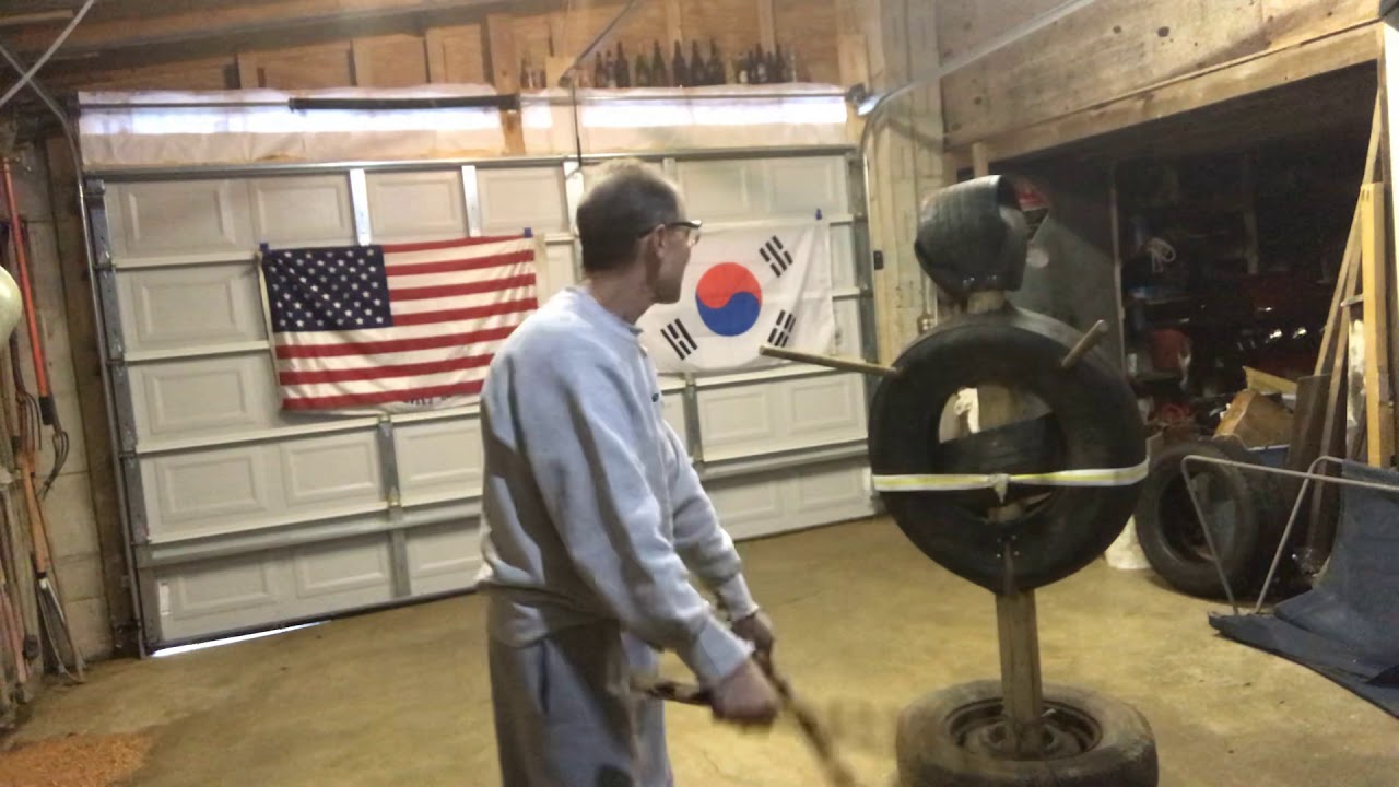 Master Wesley Tkd Arnis dummy - YouTube