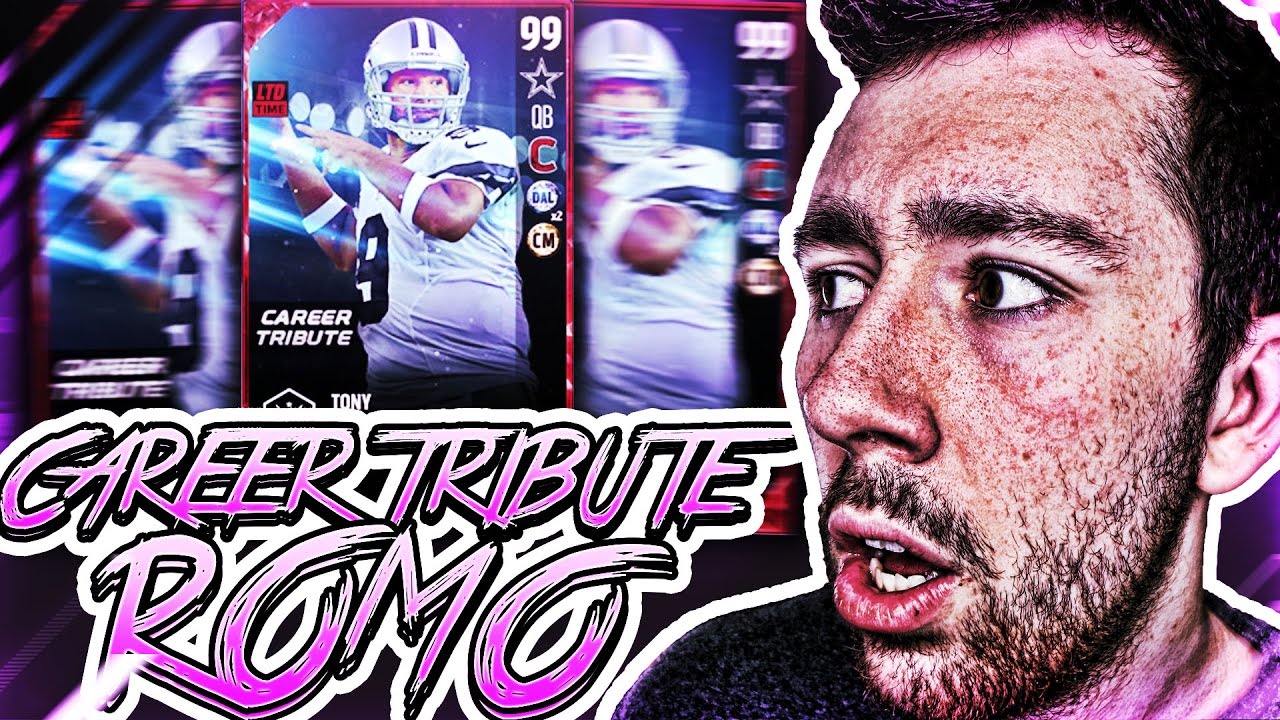 WE WILL PULL CAREER TRIBUTE TONY ROMO! MADDEN 17 LIMITED TIME CARD ...