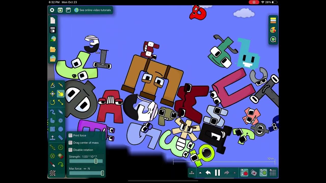 Russian Alphabet lore in algodoo - YouTube