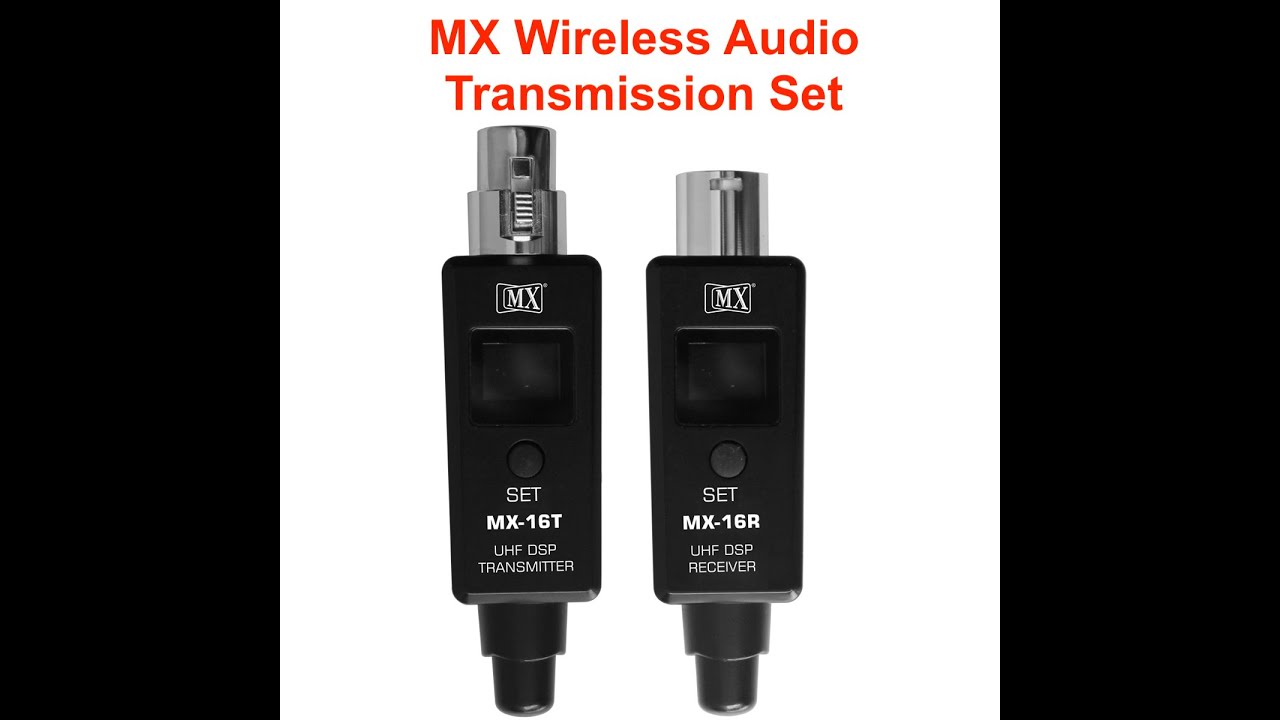 MX Wireless PA Audio or Microphone 16 channel Transmission Set for any ...