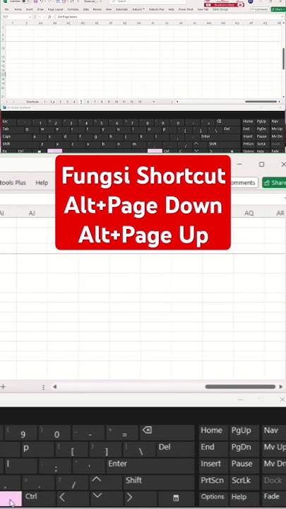 Fungsi tombol keyboard Alt+Page Down, Alt+Page Up #shortcuts #shorts #excel #exceltips # ...