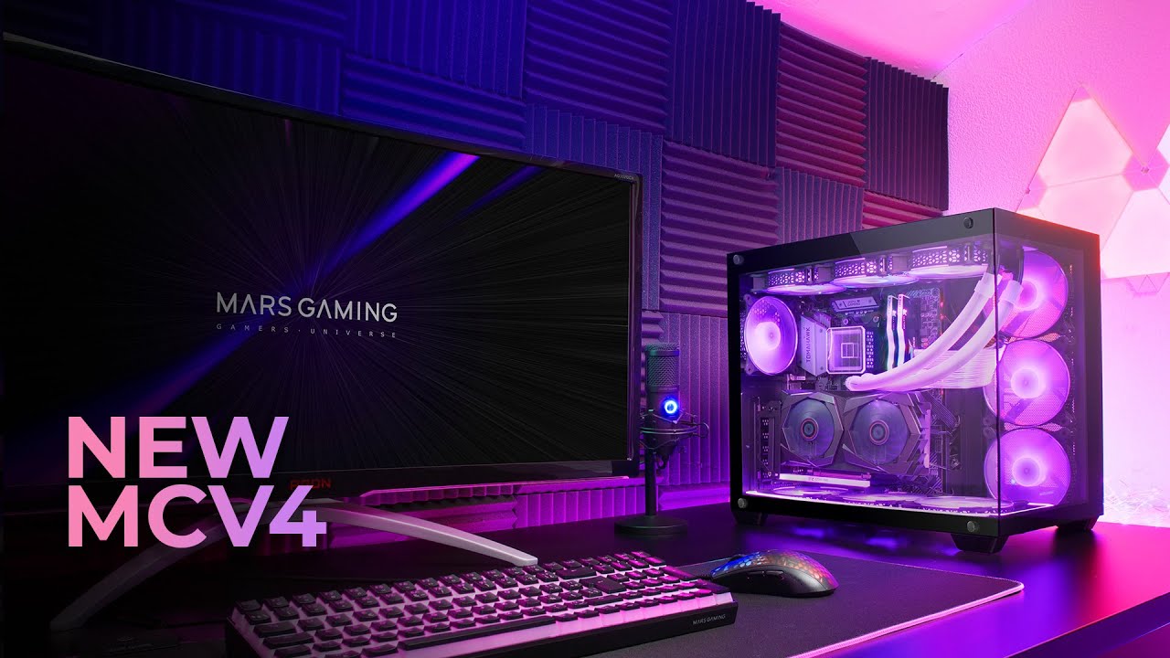 Premium XXL Gaming Tower with Frameless Double Tempered Glass MCV4 ...