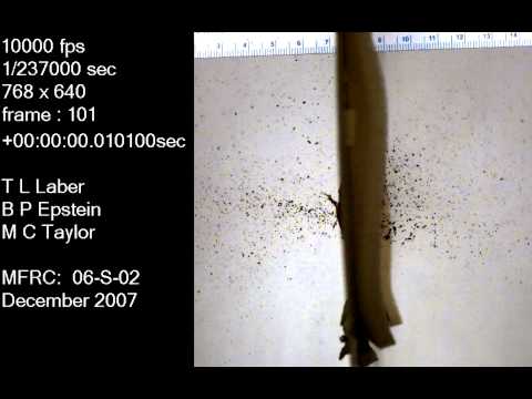.44 Cal Bullet Impacting Bloodied Sponge From 182 cm - YouTube