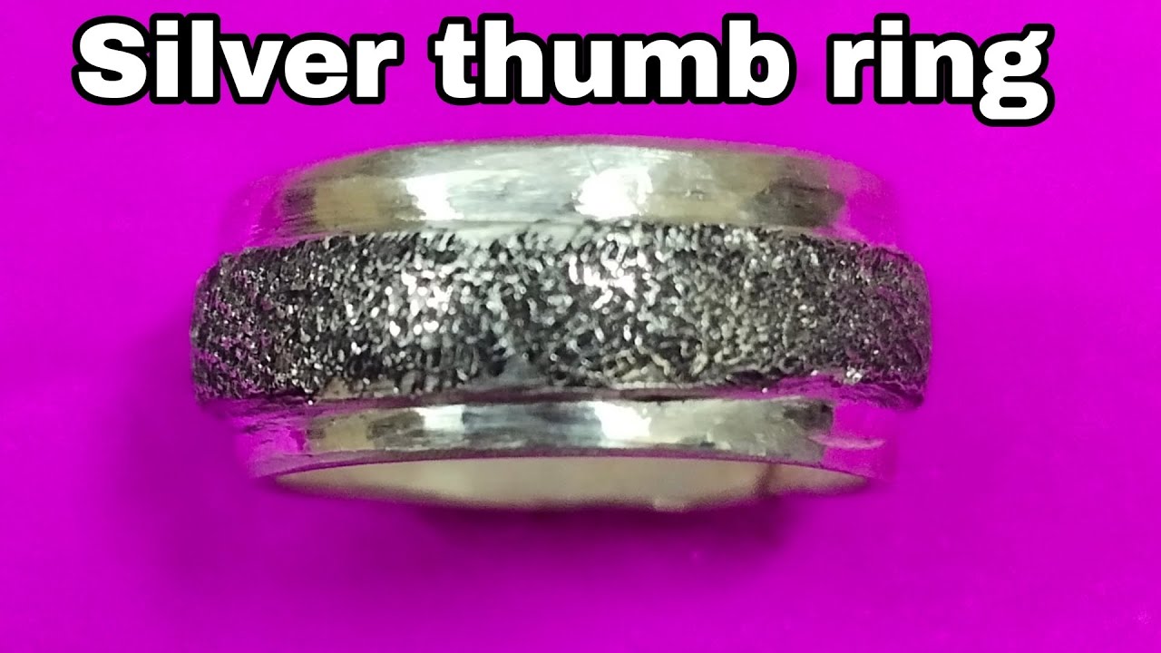 Silver Thumb Ring | Hand Made Rings | How to make jewellery - YouTube
