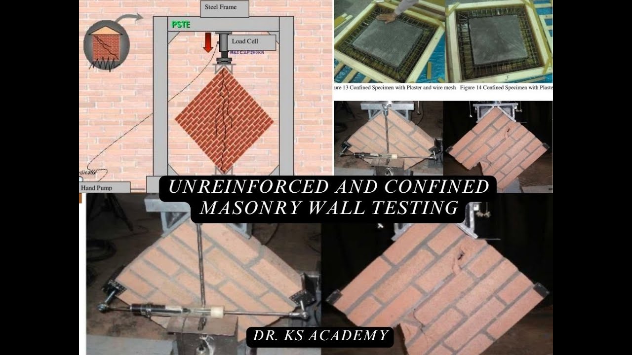 Unreinforced and Confined Masonry Walls Testing | Dr. KS Academy - YouTube