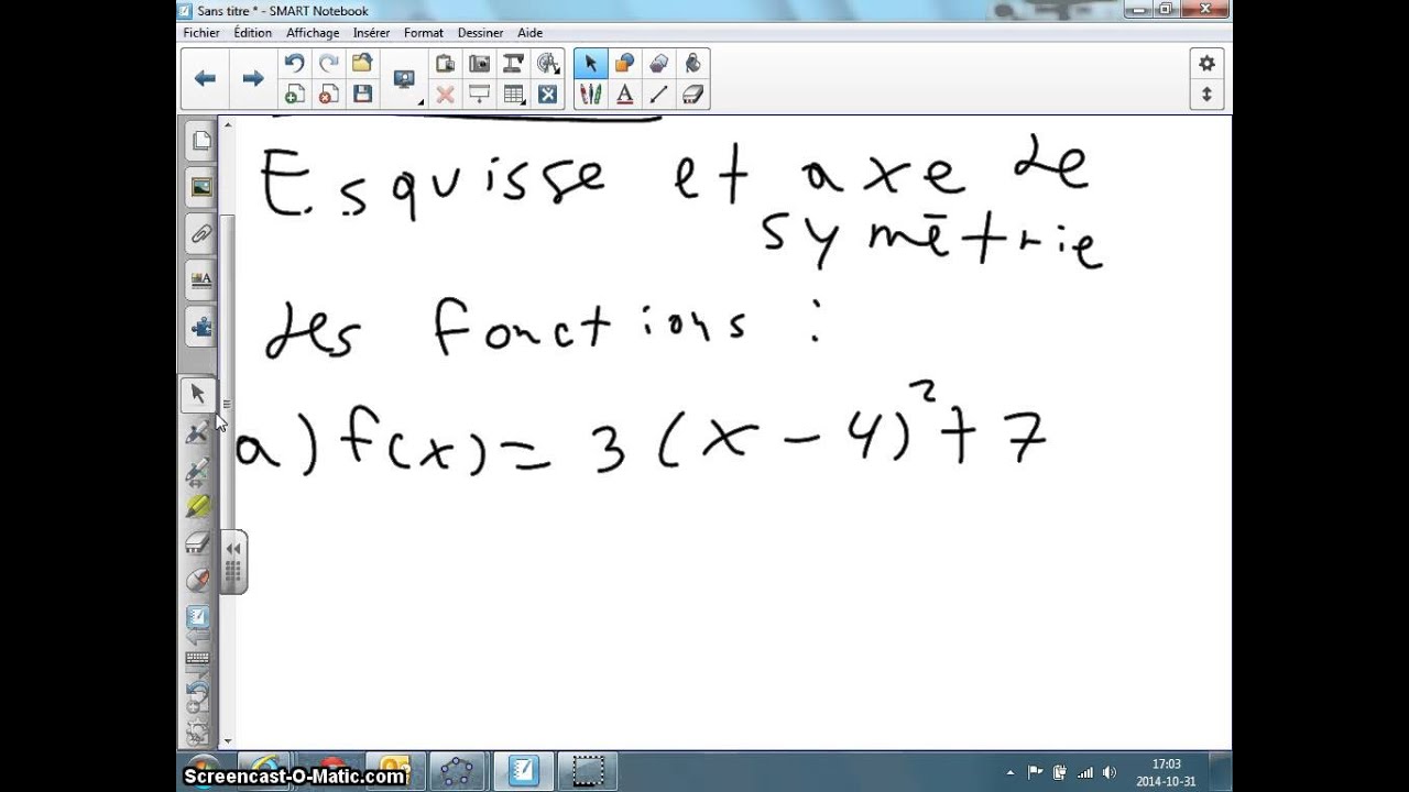 Fonction quadratique forme canonique - YouTube