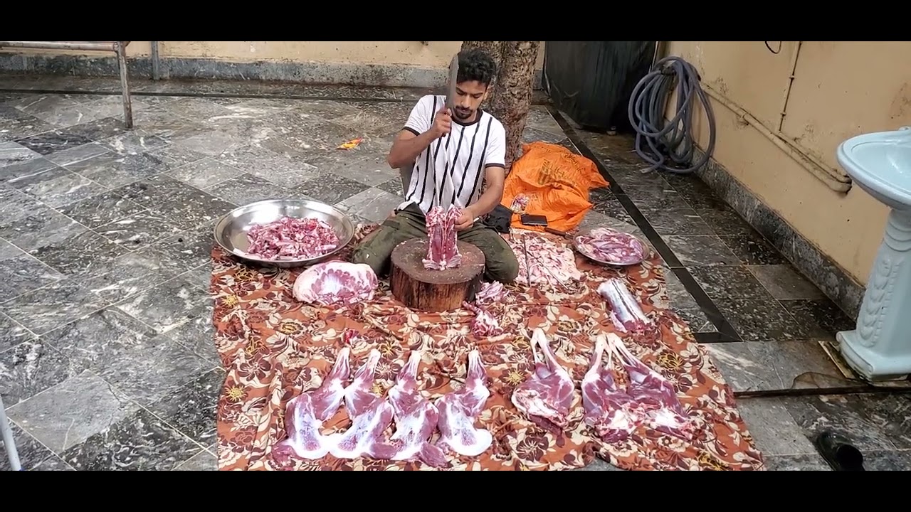 amazing cutting mutton skills - YouTube