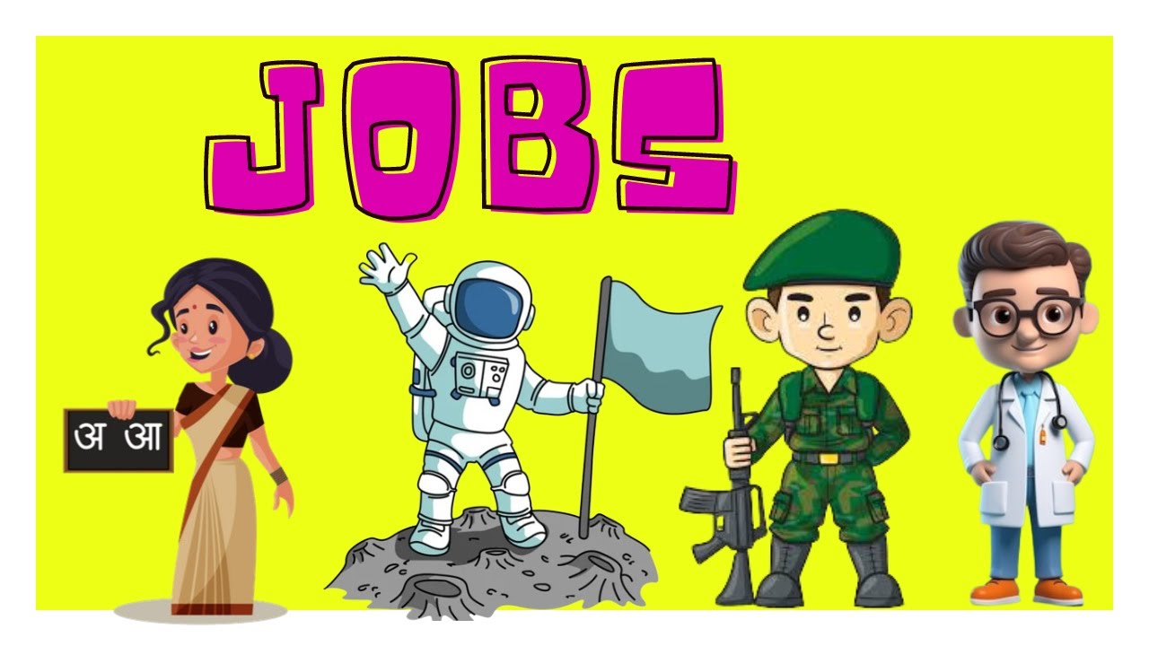 Jobs name| Learn Jobs and Professions for Kids | Name of Jobs in ...